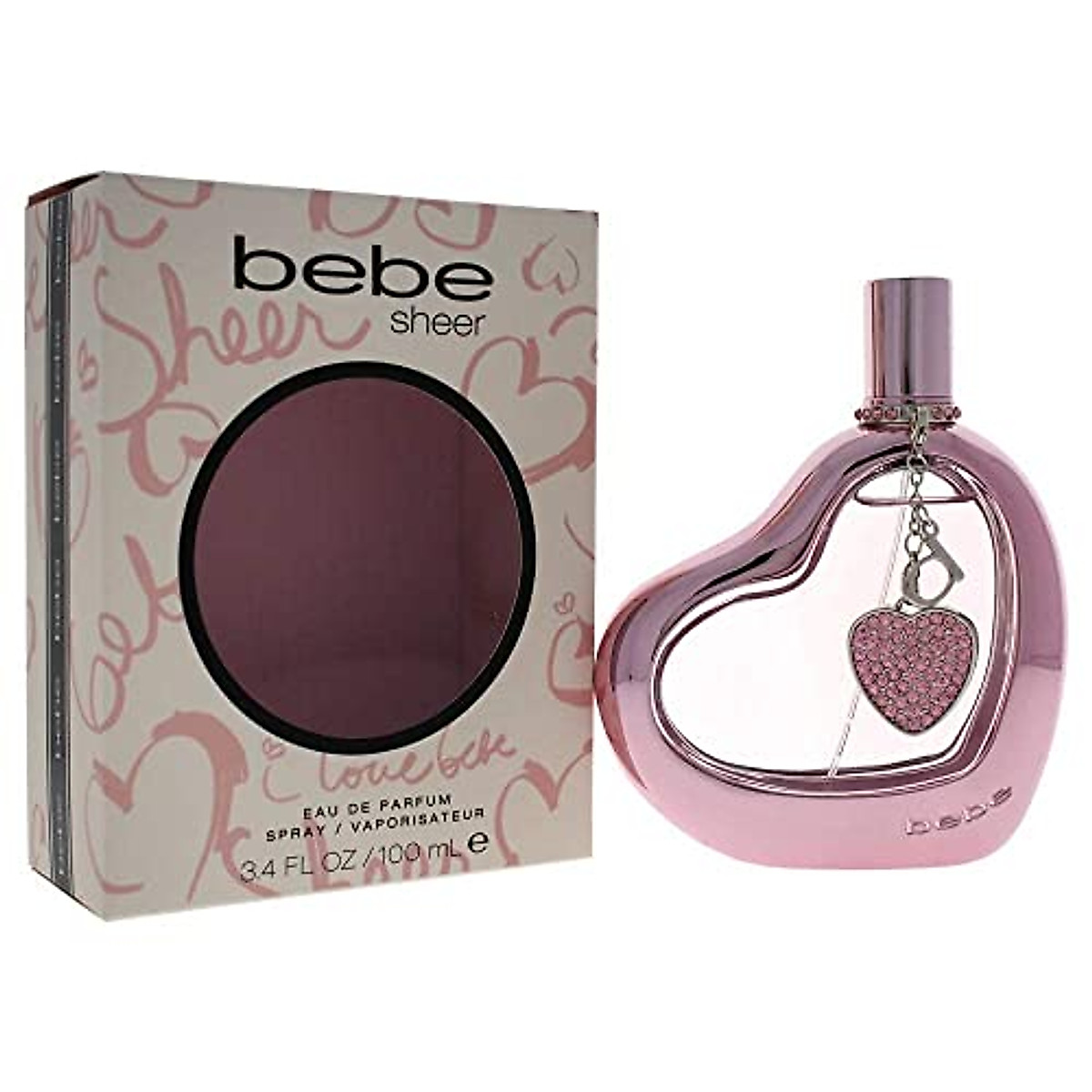 Bebe Sheer Eau De Parfum Spray for Women, 3.4 Ounce