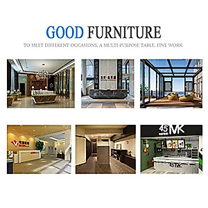 Kitchen Breakfast Bar Table and Chair Set, Dining Round Table Soft Backrest Seat Modern Style Furniture Coffee Kitchen Living Room Milk Tea Shop Fast-Food Shop Western Restaurant