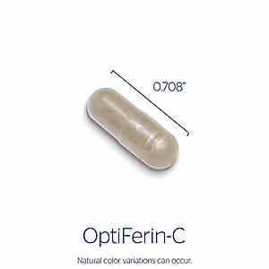 Pure Encapsulations OptiFerin-C | Iron Supplement to Support Healthy Skin, Iron Absorption, and Overall Immune System Health* | 60 Capsules