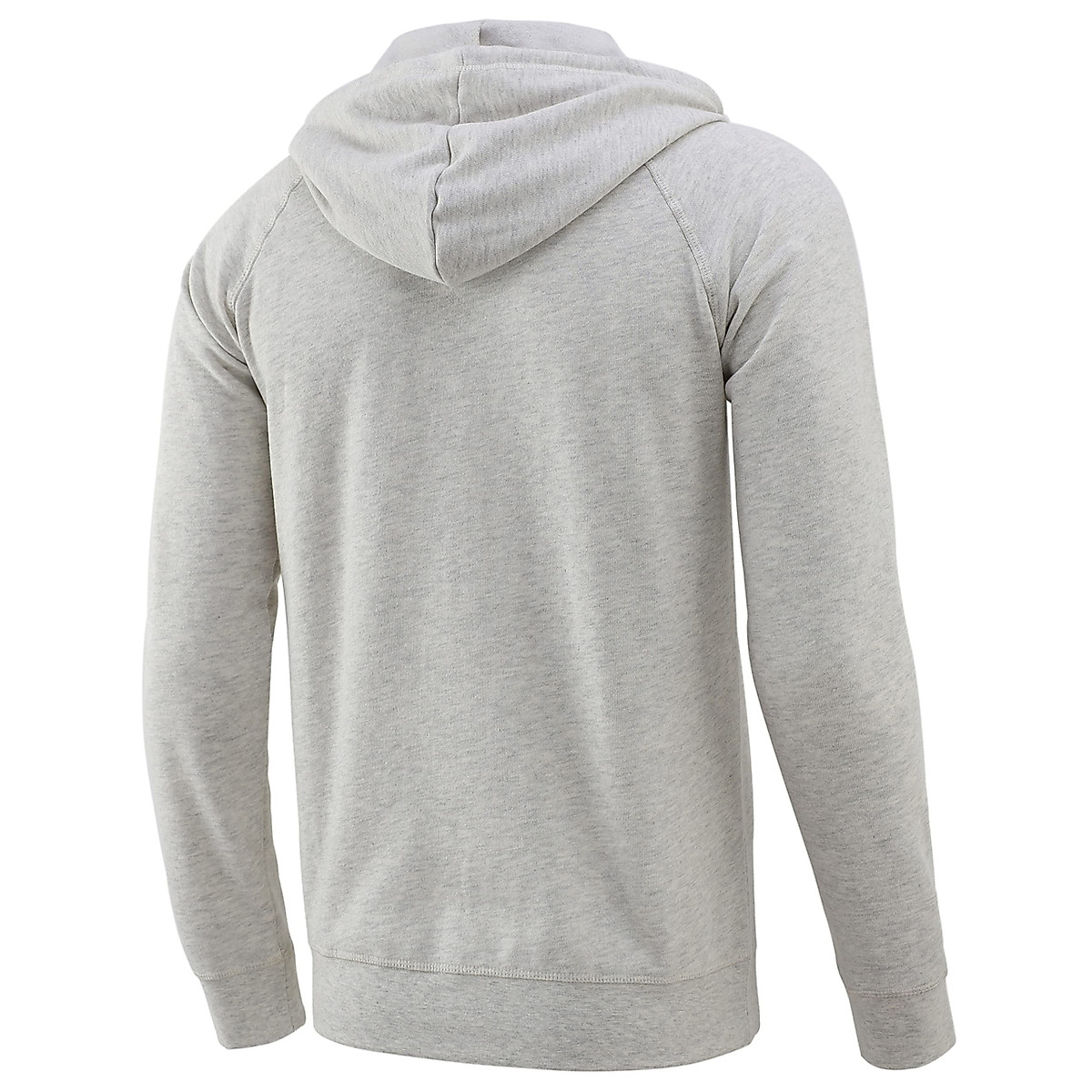 KNQR Men's Retro Athletic Workout Sports Full Zip Soft Fleece Running Hiking Sweatshirt Hoodie Heather Oatmeal XXL