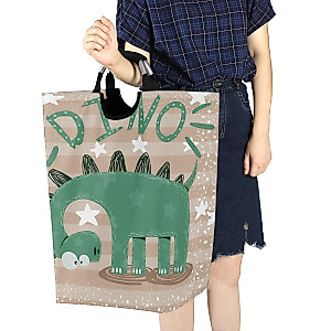 senya Cute Dinosaur Large Storage Basket Collapsible Organizer Bin Laundry Hamper for Nursery Clothes Toys