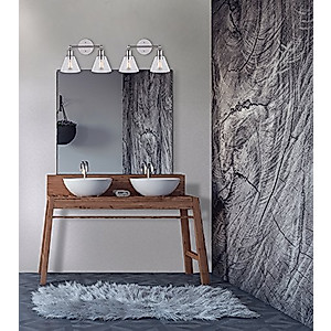 Canarm IVL628A02BN LTD Larken 2 Vanity Light, Brushed Nickel with Clear Glass