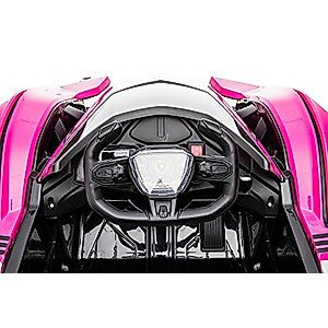 Dakott Lamborghini V12 Vision Gran Turismo Ride on Sports Car for Kids., Pink, Large
