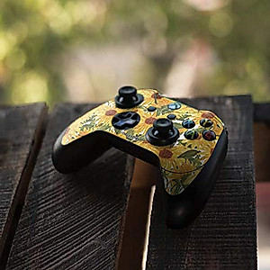 Skinit Decal Gaming Skin compatible with Xbox One Elite Controller - Officially Licensed Bouffants and Broken Hearts Sunflowers Design