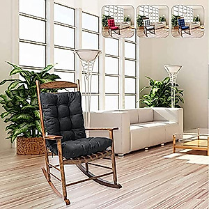 Indoor/Outdoor Lounger Cushion 2 Pieces Set Cotton Garden Furniture Seat Cushion, Patio Wicker Seat Cushions for Lounger Garden Furniture Patio Lounger Bench Rocking Chair (Red)