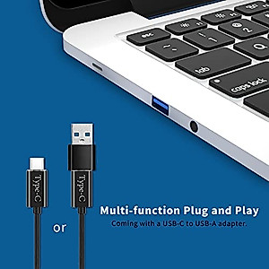 SUPCAM 4K UHD Webcam, AI Auto Framing, Gesture Control 3X Zoomable, USB Webcam with Microphone for Desktop, Streaming Web Cam with Speaker, Rotatable Privacy Cover and Tripod, Wide Compatibility