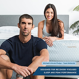 Molecule CopperWELL 13" Hybrid Cooling Gel Memory Foam and Encased Coil Medium Firm Mattress, Twin XL