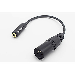 Youkamoo 4 Pin XLR to 4.4mm Female 5 Pole Balanced 8 Core Silver Plated Audio Headphone Adapter Cable 15cm [ 4.4mm Female ] Female to Male