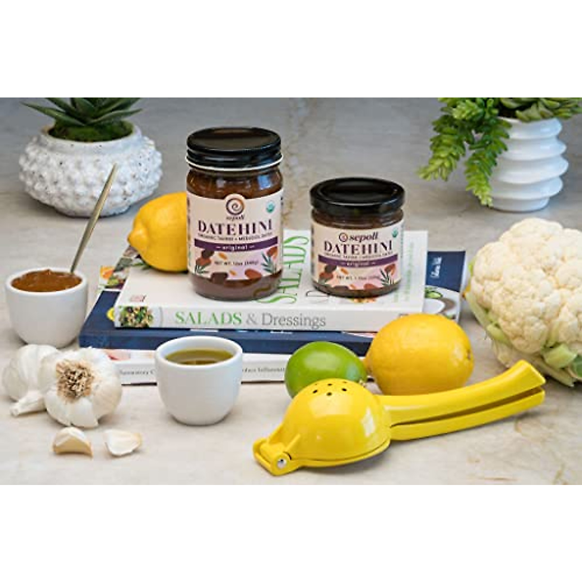 Datehini Organic Tahini and Medjool Date Spread (Original, 12 Oz Jar)