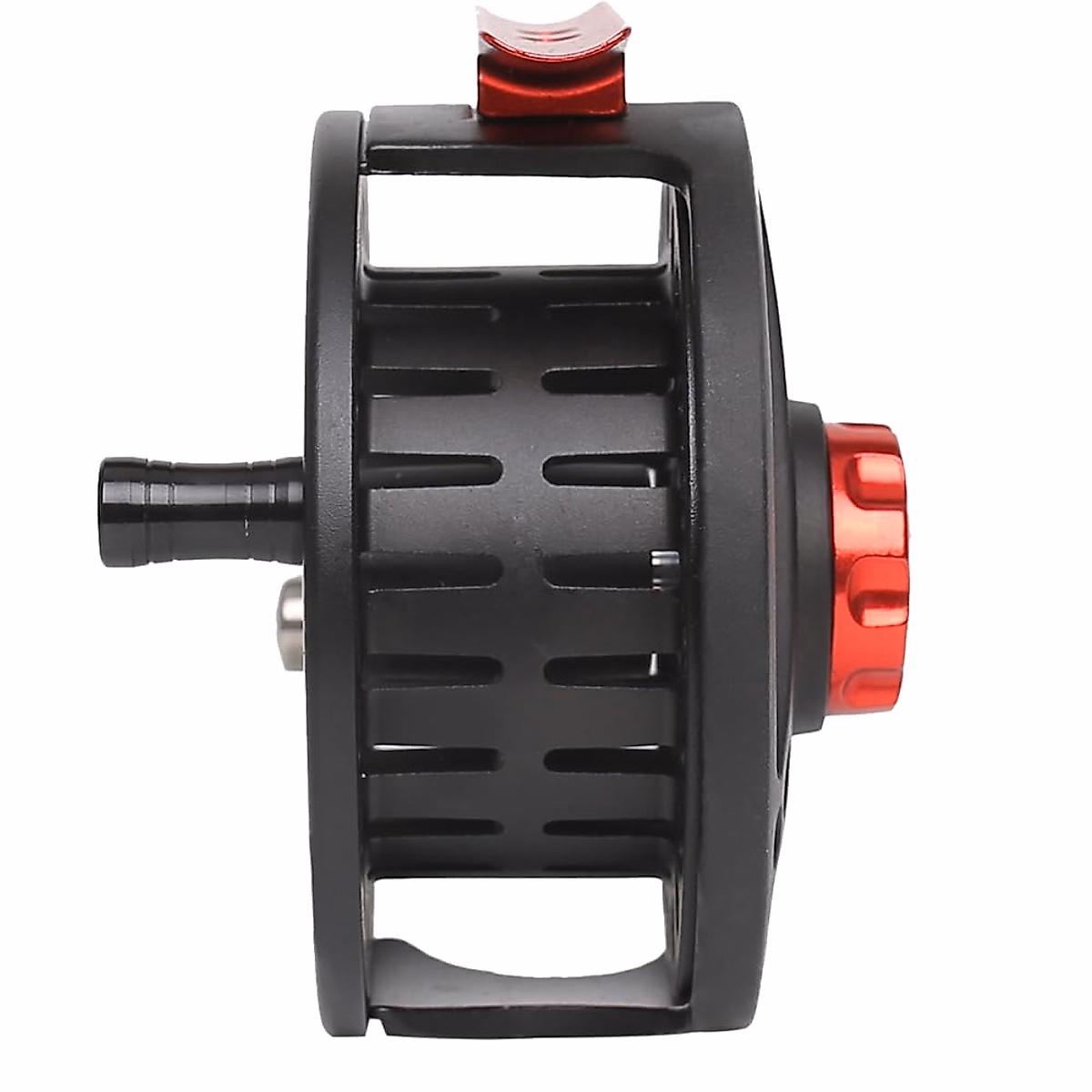 Kylebooker Fly Fishing Reel Large Arbor with Aluminum Body Fly Reel 3/4wt 5/6wt 7/8wt (Black with Red, 7/8wt)
