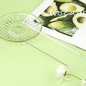 6pcs Replacement Straws, Reusable Straws with Cleaning Brush Replacement Straw Set Compatible with Contigo Ashland 2.0 24oz