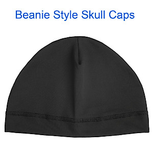 Sports Headwear Beanie Sleep Sleeping Hat Skull Running Hat Skullcap Outdoor Caps Liner for Men (White Sets)