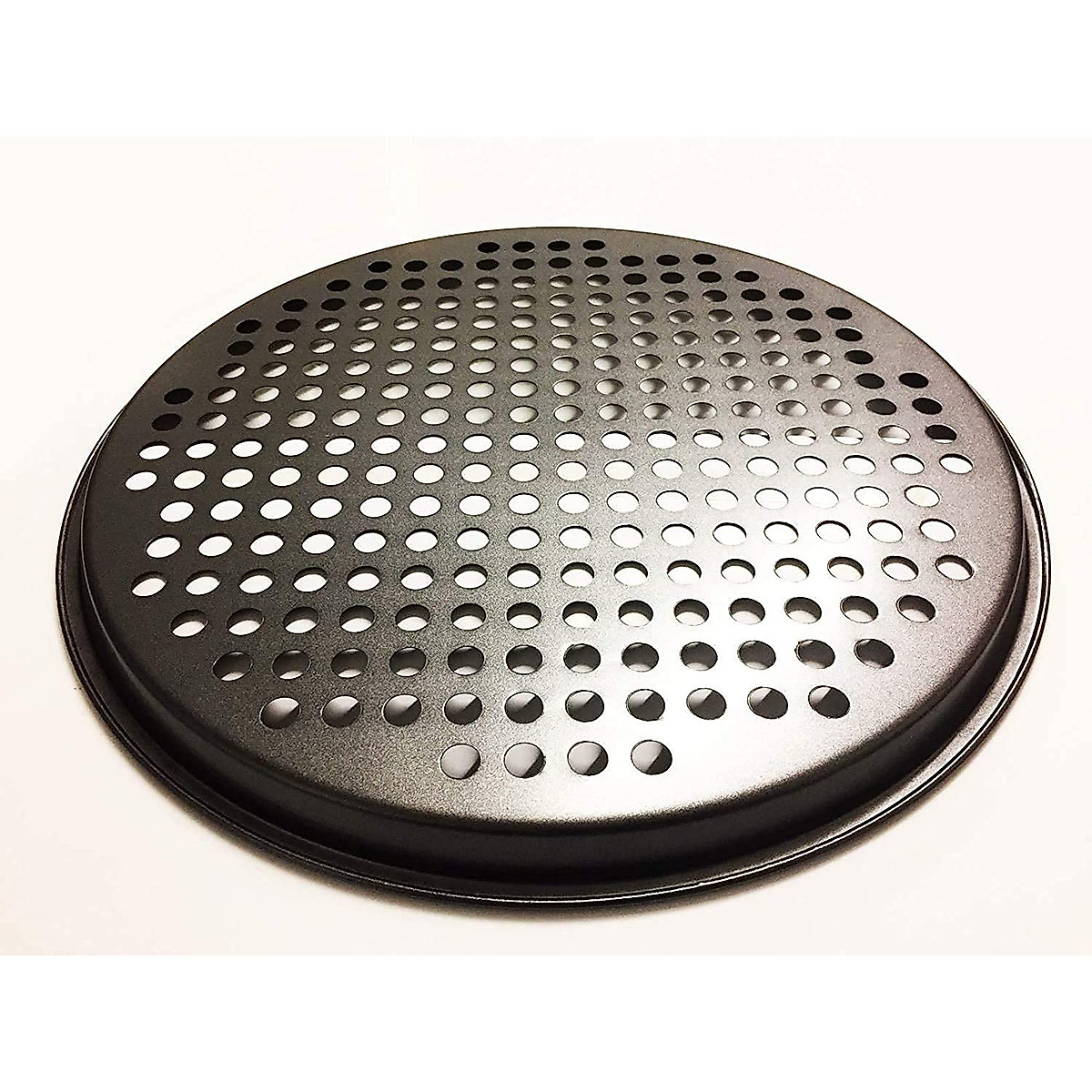Pizza Pan with holes -Nonstick Carbon Steel Pizza Pan, Pizza pans，Pizza Tray Bakeware Perforated Round For Home Kitchen - PROFESSIONAL CLASS 32.5CM Diameter 12 3/4" INCHES with Fast Crisp Technology