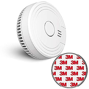 Ecoey Smoke Detector Fire Alarm with Photoelectric Technology, Fire Detector with Test Button and Low Battery Signal, Fire Alarm for Bedroom and Home, FJ136GB, 1 Pack Small