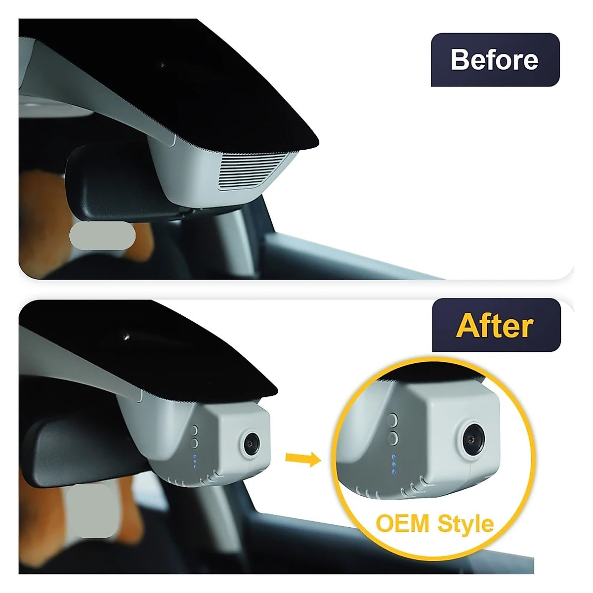 Fitcamx 4K Dash Cam Compatible with Car DVR Accessories CRV 2023,Dash Camera Compatible with CR-V CRV CR V Hybrid 6th Gen 2023 2024 (Color : Beige, Size : 4K Dual Cam 128GB)