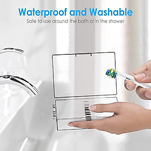 Toothbrush Heads Case, Brush Head Dustproof Cover Cap Protector Case Compatible with Oral-B Braun and Philips Replacement Brush Heads, Protects Toothbrush Head and Convenient Travel - Clear