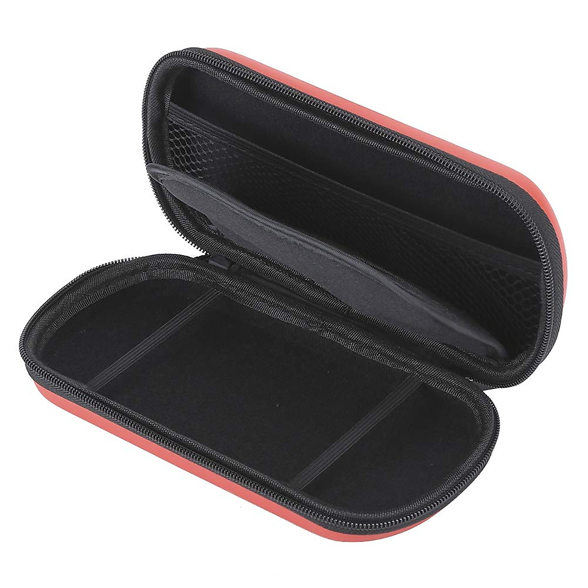 Heayzoki 2Pcs Carrying Case for PSV1000 2000 Console, Portable Storage Bag Protective EVA Hard Carry Case for PSP1000 2000 3000 and Accessories(red)