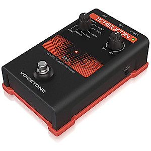 TC Helicon VOICETONE R1 Single-Button Stompbox for Studio-Quality Live Vocal Reverb