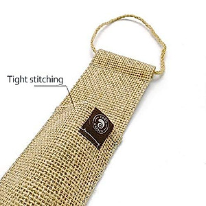 SNAIL GARDEN 2 Pack 12.5" H Wall Vases for Flowers, Wall Hanging Vase Fabric Wall Flower Vase Wall Decor for Living Room,Bedroom, Office and More(Burlap)