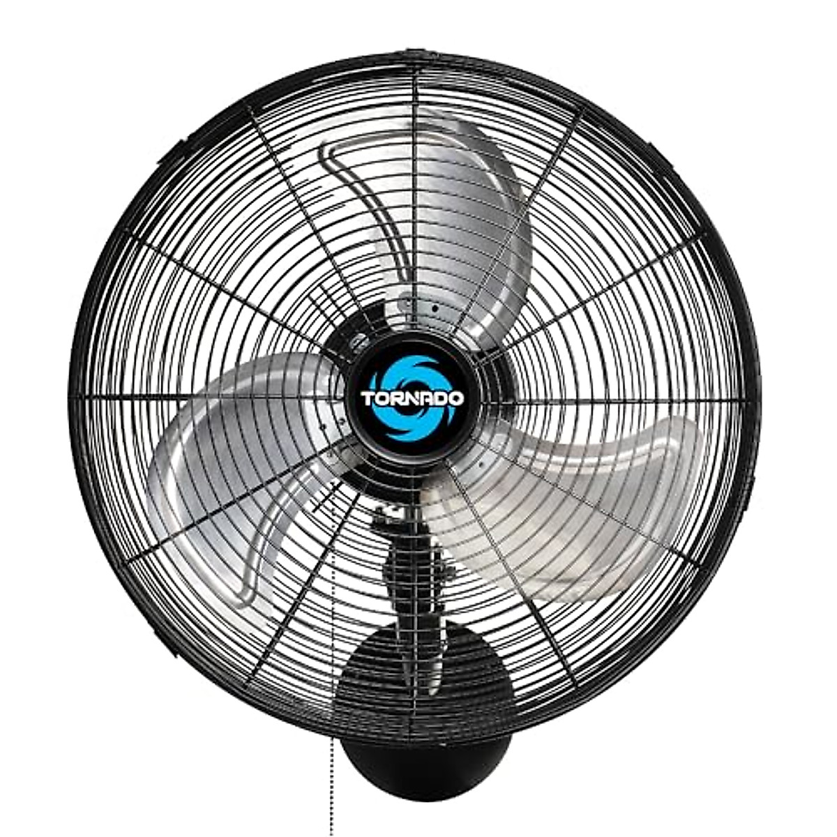 Tornado 16 Inch Pro Series High Velocity Oscillating Wall Mount Fan For Industrial, Commercial, Residential Use 3 Speed 2850 CFM UL Safety Listed