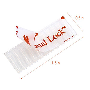 EZ Pass/IPass/IZoom Toll Tag Mounting Kit - 8 Pcs (4 Sets) Reclosable Fastener Dual Lock Tape Strips