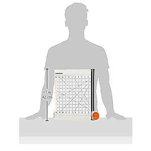 Fiskars Rotary Ruler Combo for Fabric Cutting, 12-Inch x 12-Inch,Clear