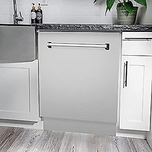 ZLINE 24" Tallac Series 3rd Rack Tall Tub Dishwasher in Stainless Steel, 51dBa (DWV-24) (304 Stainless Steel)