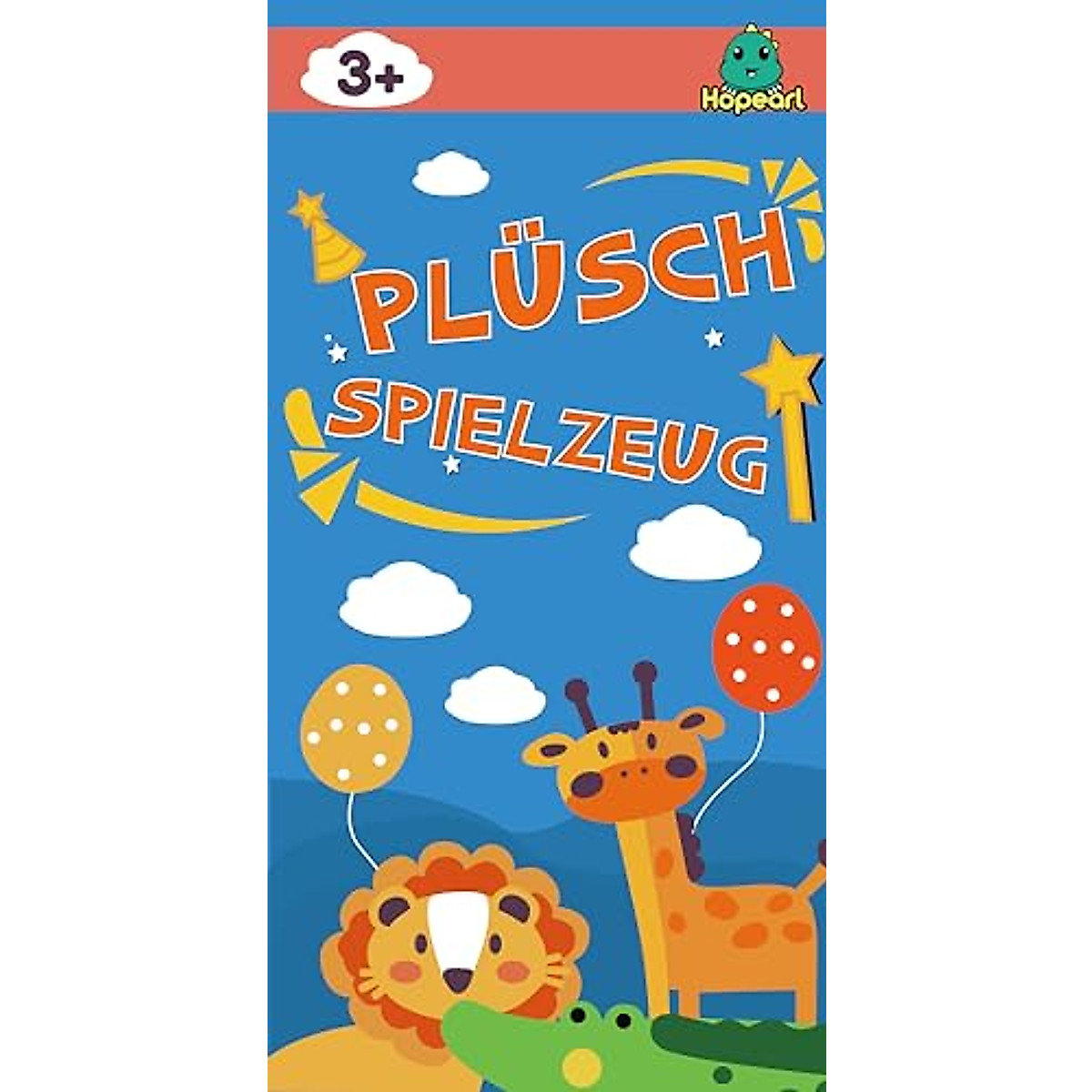 Hopearl LED Musical Stuffed Giraffe Lighting Up Singing Plush Toy Adjustable Volume Lullaby Animated Soothe Birthday Festival for Kids Toddlers Boys Girls, Orange, 11''