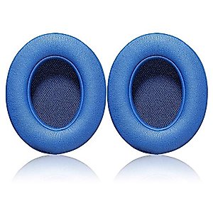 Replacement Earpads Ear Pad Cushion Cover Fit for Monster Beats by Dr.Dre Studio 2.0 Studio 3.0 Wired Wireless Headphones (Blue)