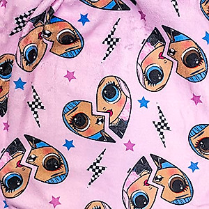 L.O.L. Surprise! OMG Robe with Slippers,LOL OMG Bathrobe Pajama Set,Girls size 4/5