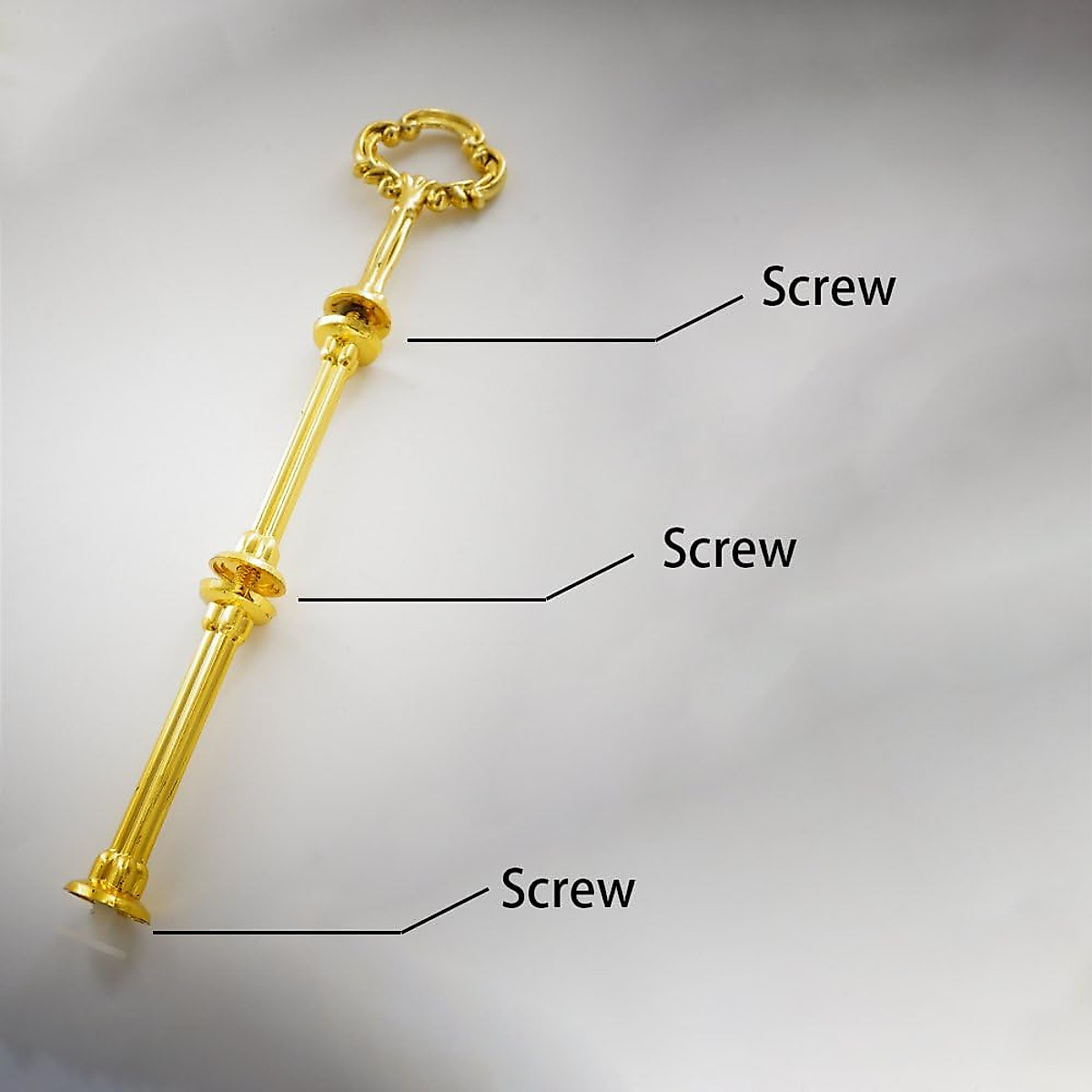 Artliving 3-Tier Plastic Cake Stand-Dessert Stand-Cupcake Stand-Tea Party Serving Platter White Gold