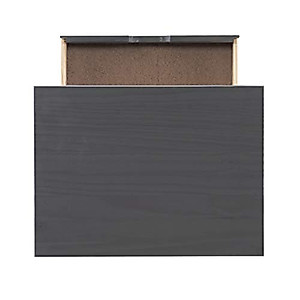 Linon Home Decor Products Corinne Six Drawer Wide, Grey Rolling Cart