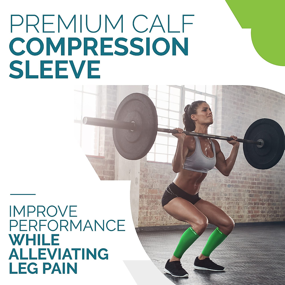 Calf Compression Sleeves for Men and Women - Leg Compression Sleeve - Footless Compression Socks for Runners, Shin Splints, Varicose Vein & Calf Pain Relief - Calf Brace for Running, Cycling, Travel