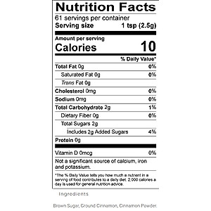 Upouria Cinnamon with Brown Sugar Shakeable Hot Cocoa and Coffee Topping 5.5 Ounce (Pack of 2)