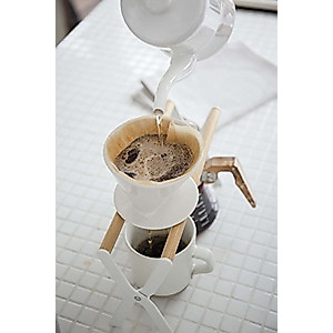 YAMAZAKI home Tosca Coffee Dripper Stand WH Space saving One Size White