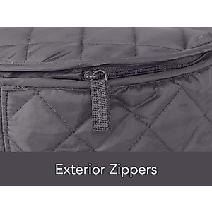 Covermates Keepsakes - Serveware Storage - Padded Protection - ID Window - Stain Resistant - Machine Washable - China Storage-Slate