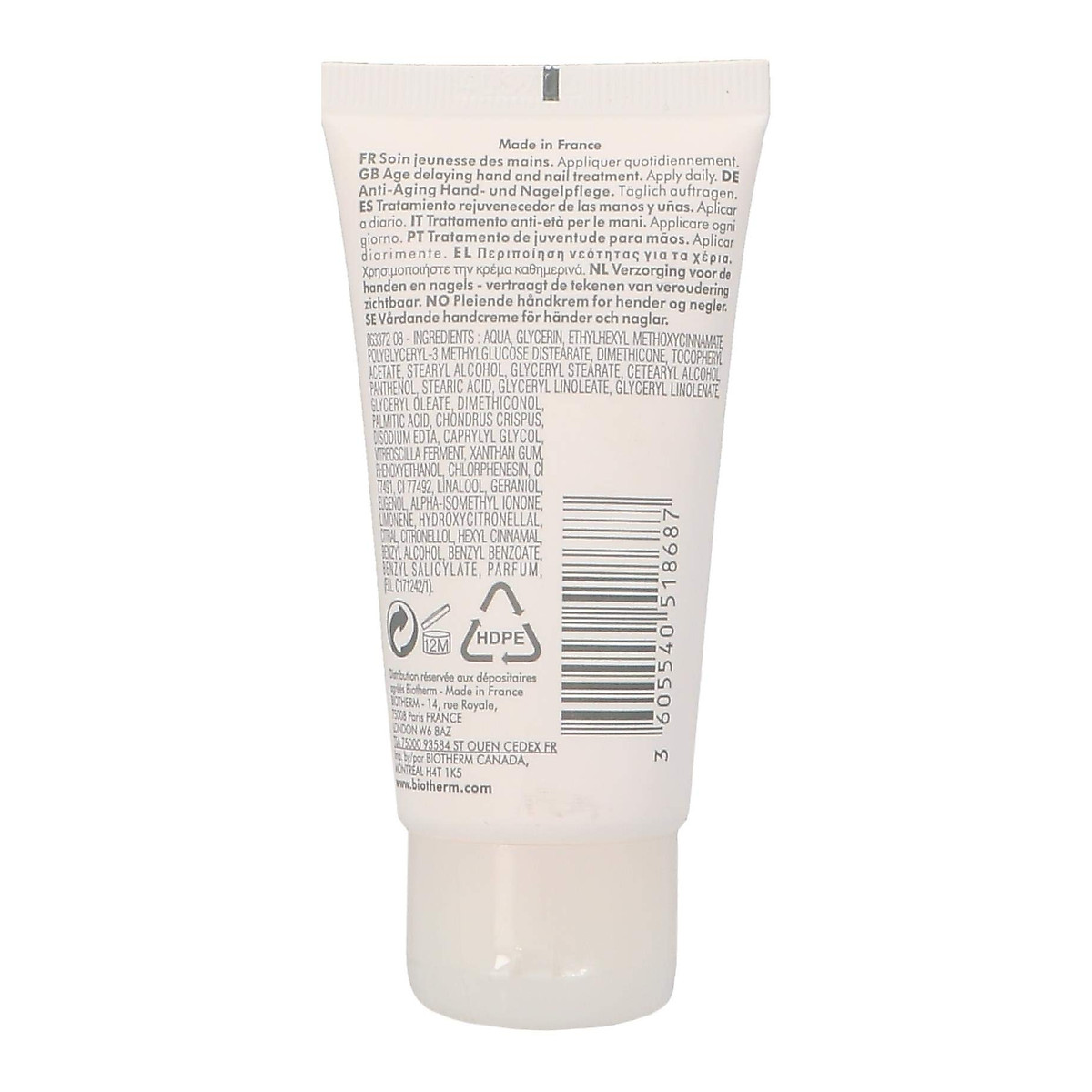 Biotherm Biomains Age Delaying Hand & Nail Treatment - Water Resistant 50ml/1.69oz