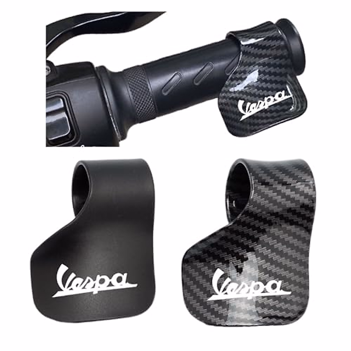 ZXXBH Compatible with Vespa Piaggio GTS GTV LX 60 125 250 300 PX Motorcycle Accessories Handle Control Grip Throttle Assistant Clip Labor Saver (Color : Vespa 2 pcs PVC)