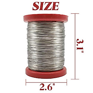 TIHOOD 0.55mm 500G Stainless Steel Bee Hive Frame Wire - Beekeeping Equipment Bee Hive Tool Beekeeper Tool