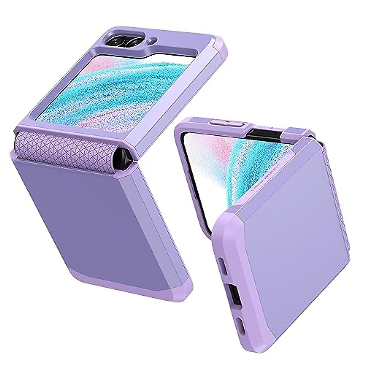 phone case Compatible with Samsung Galaxy Z Flip 5 Case with Hinge Protection Military Grade Heavy Duty Protective Case Hinge Full Protective (TPU) with Hard Protective Body(PC) Rugged Cover phone pro