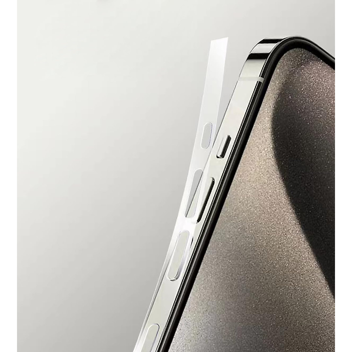 Ultra Thin Transparent Side Film for iPhone 15 Pro Max Frame Protective Guard Film - 3 Packs/TPU Hydrogel