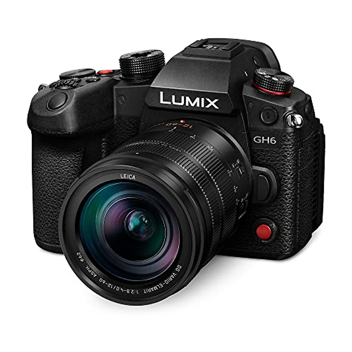 Panasonic LUMIX GH6, Mirrorless Micro Four Thirds Camera with 7.5-Stop 5-Axis Dual Image Stabilizer, 12-60mm F2.8-4.0 Leica Lens - DC-GH6LK (Renewed)