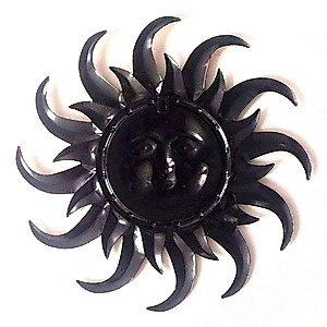 WOERTE HOME 15.7'' Sun Face Wall Decor for Indoor and Outdoor Use