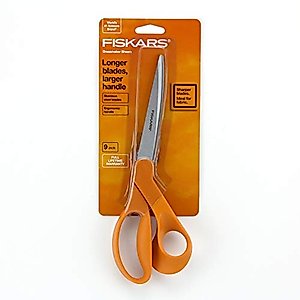 Fiskars Bent Scissors, Orange
