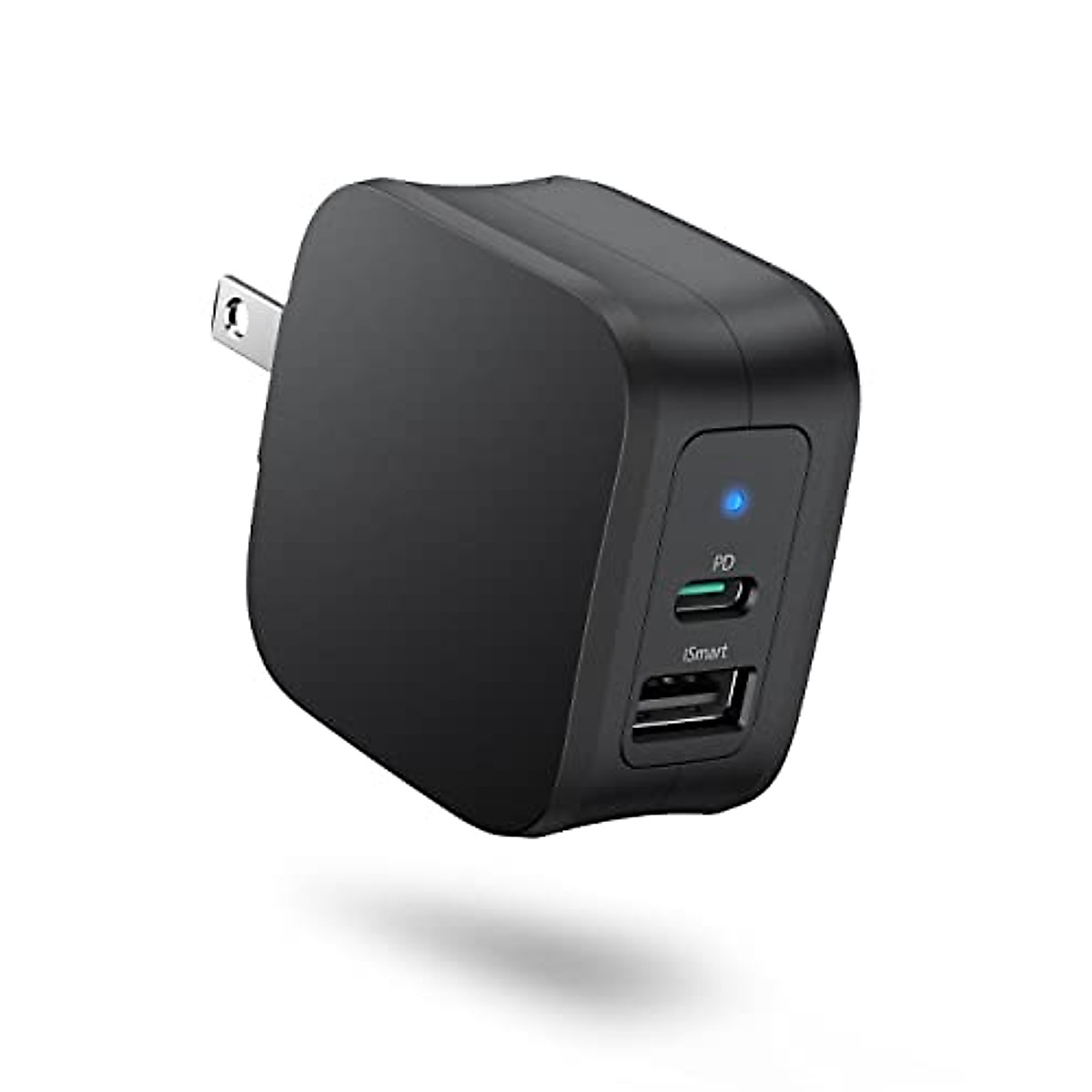 USB C Wall Charger 30W 2-Port Compact for iPhone 13 Charger Block with 18W Type C Power Delivery Foldable Power Adapter PD Compatible with iPhone 13 Pro Max Mini 12 iPad Pro AirPods Pro Galaxy Pixel