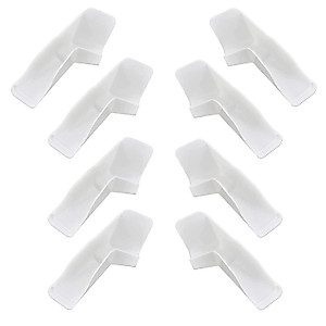 RV Gutter Spouts, White Rain Gutter Extensions to Protect The Top of RV in Rainy Days, Reduce Dirt and Black Streaks on Your RV（4 Left & 4 Right）