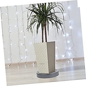 DOITOOL 5pcs Rolling Mobile Flowerpot Pot for Plants Indoor Garbage Can Outdoor with Wheels Pot Trays for Plants Trash Can Dolly Plastic Plant Caddy with Wheels Outdoor Indoor Plant Stand