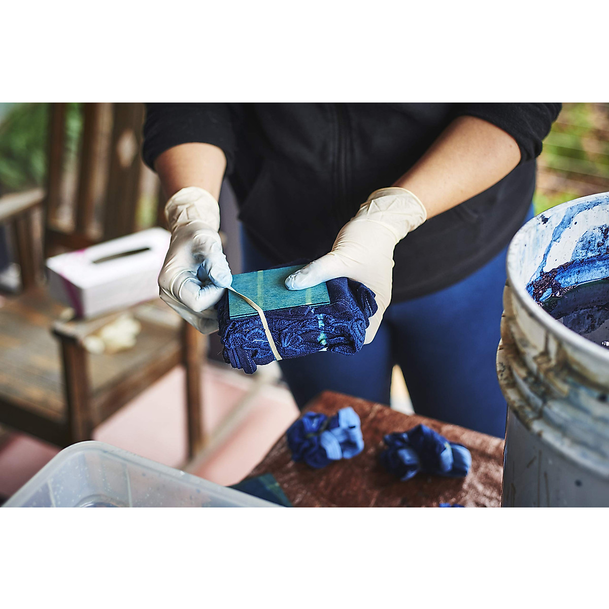 ASAP Latex Powder Free Multi-purpose Gloves, Disposable, 4.0 mil, Natural Latex (Medium - Box of 100)