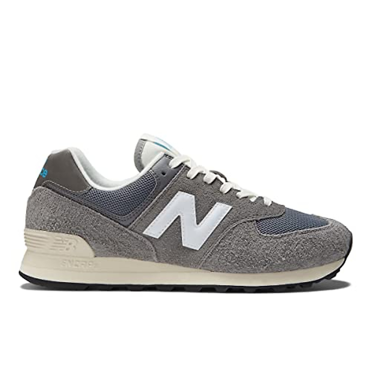 New Balance Men's 574-V2 Lace-up Sneaker, Grey/White, 12