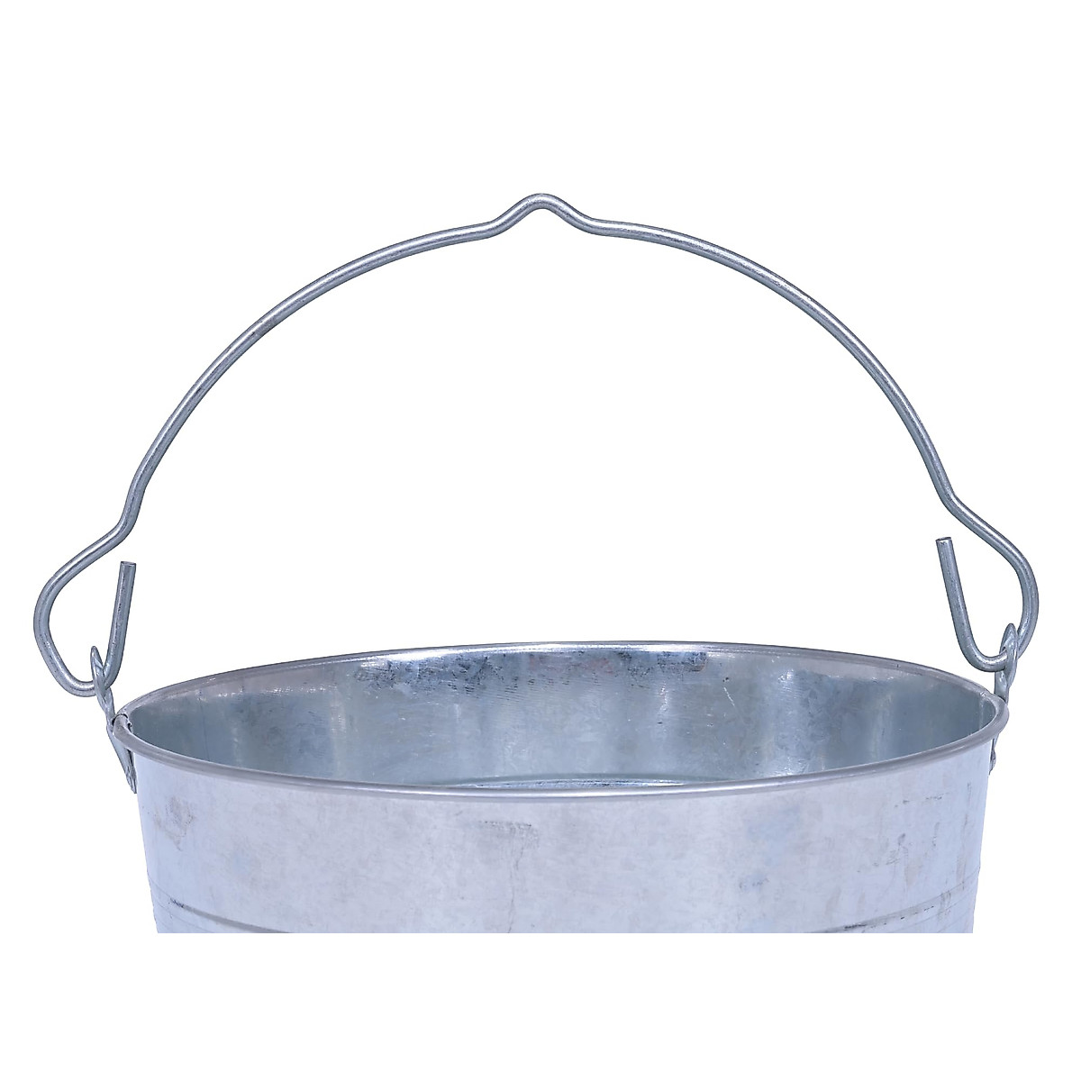 Vestil BKT-GAL-325 Galvanized Steel Bucket, 9-13/16" Depth, 3.25 gallon, 28 pound Capacity, Silver